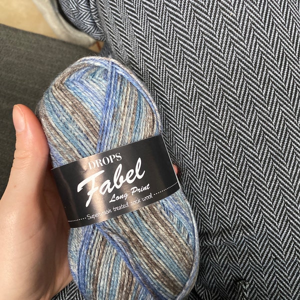 Drops Fabel 4 Ply 50g Knitting Crochet Yarn 75% Wool - Etsy UK