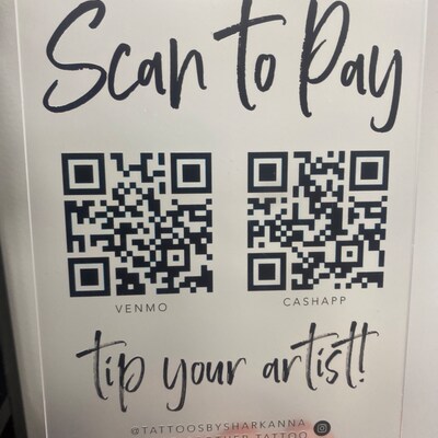 Scan Here to Pay QR Code Custom Acrylic Business Display, Online ...