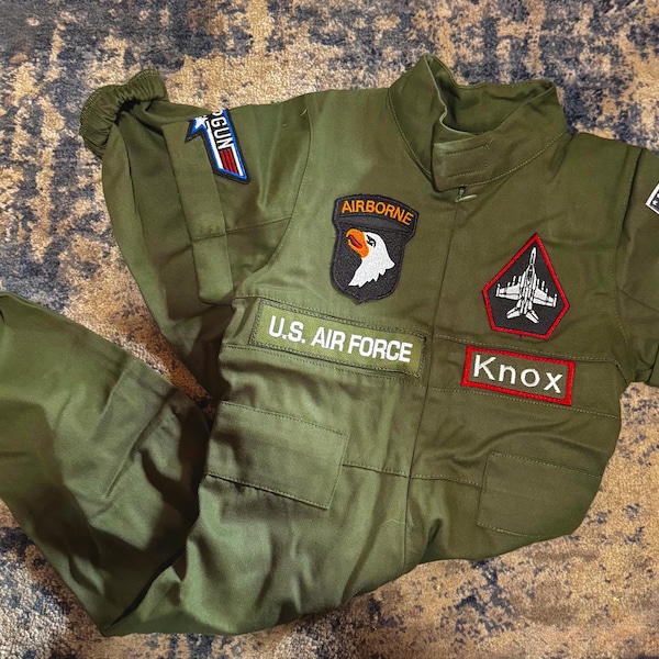 Personalized Green Kids Aviator Jacket*baby Pilot Jacket*infant Aviator ...