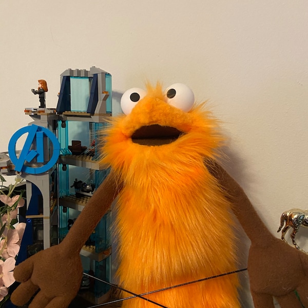 Little Gustav, an Orange Muppet Who Likes Birds, Sandwiches With Cheese ...