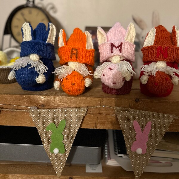 PDF Knitting Pattern Easter Bunny Gonk Gnome Toy Ornament Chocolate ...