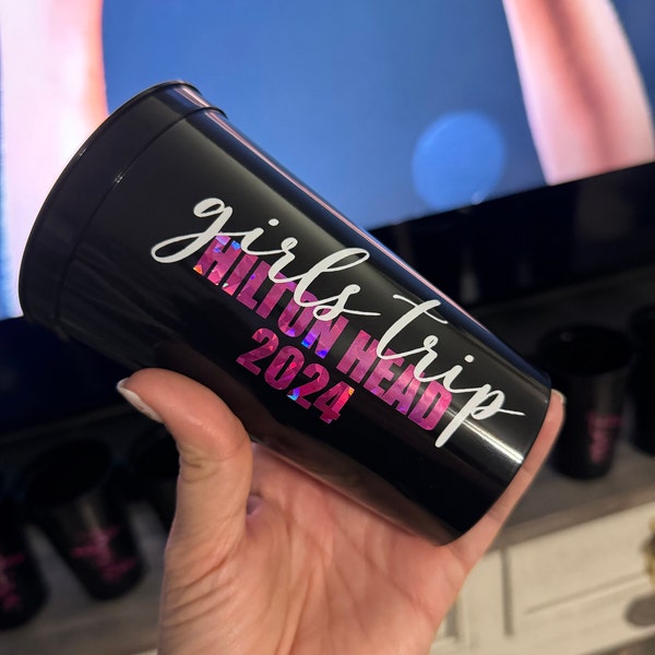 Girls Trip / Girls Trip Gifts / Girls Trip Cups / 22oz Stadium Cups ...
