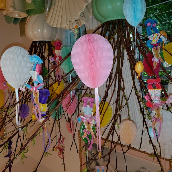 Bump Chenille Easter Bunny Rabbit Paper Doll Decoration#141 - Etsy