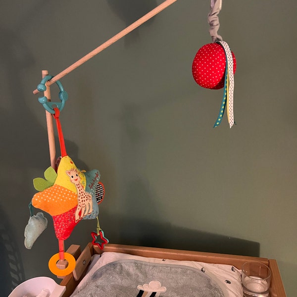 Eco Natural Baby Mobile Hanger 75х40cm 30x16'', Baby Crib Wooden Mobile ...