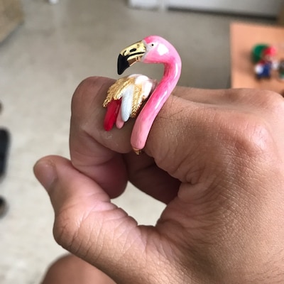Flamingo Ring - Etsy