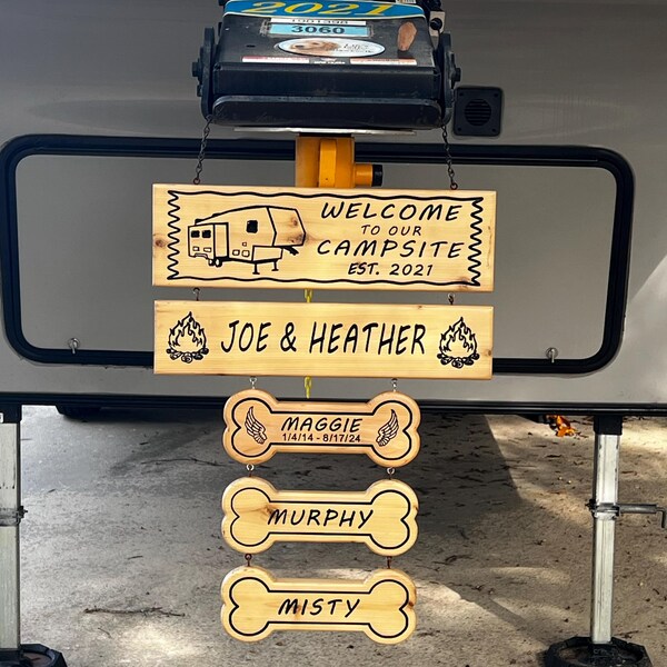 Custom Camping Sign Custom RV Sign Custom Camp Decor Sign Personalized ...