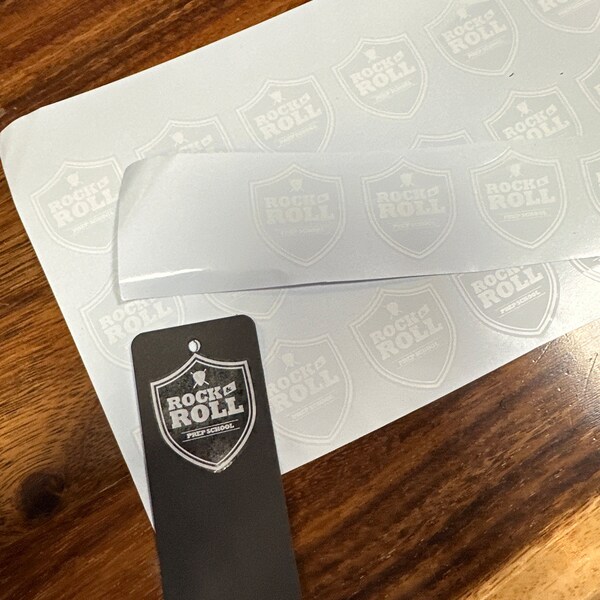 White Ink Stickers, Any Size Custom White Ink Clear Labels, Any Shape ...