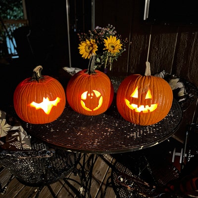 Printable Cute Ghost Pumpkin Carving Stencil Halloween Pumpkin Cute ...