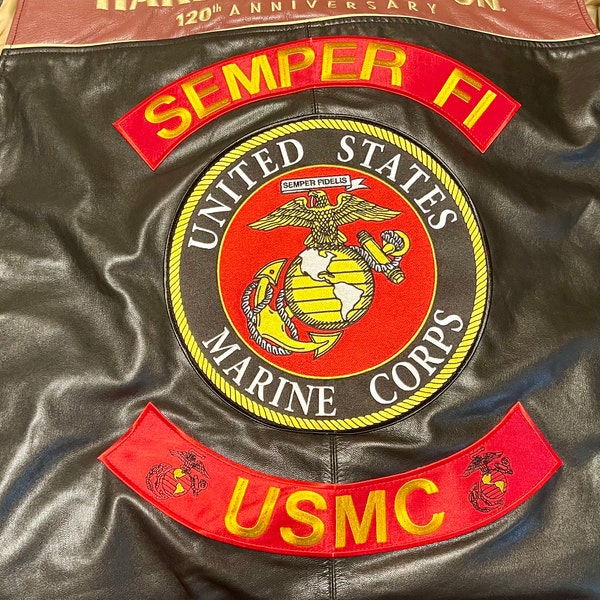 USMC Semper Fi Set of Rockers And/or Jacket Back - Etsy