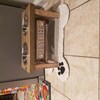Ivory Beige Dog Mat With Paw Print, Personalized Dog Bone Food Water ...