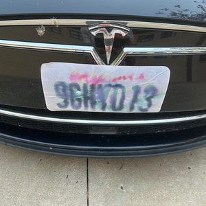 Custom California License Plate Sticker - Etsy