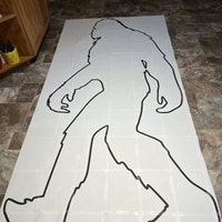 7ft 8ft 10ft Life Sizebundle Bigfoot Pattern Sasquatch Silhouette ...