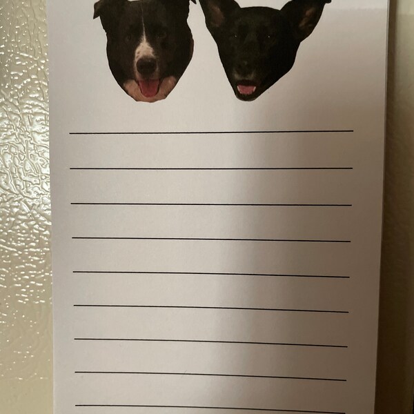 Custom Dog Notepad, Personalized Dog Notepad, Custom Pet Notepad ...