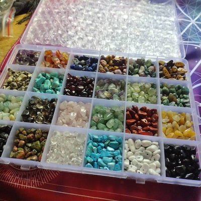 Bulk Crystal Kit, Healing Gemstone Crystal Chip Kit,chakra Beads,stone ...