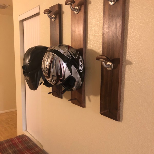 Motorcycle Helmet Rack, Wall Mount, Compact Style, Helmet Hanger ...