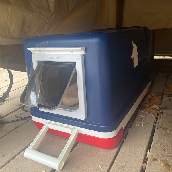 The Best Heated Stray Cat House | Outdoor Feral Cat Shelter | Cooler ...