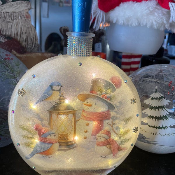 Flower Lighted Decor, Flower Mason Jar With Easy On/off Light, Flower ...