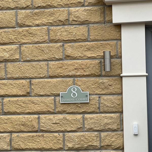 Traditional House Number Signs & Address Plaques in Sage Green - Etsy UK