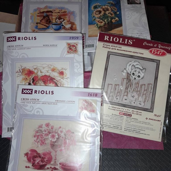 RIOLIS Counted Cross Stitch Kit 2250 Birds on the Branch, Embroidery ...