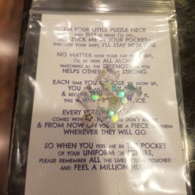 Little Puzzle Piece Thank You Essential for First Responder, Healthcare ...