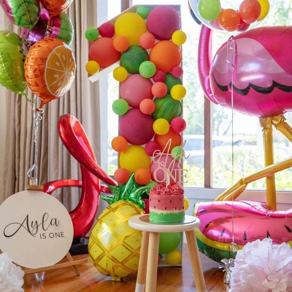 Number 1 All Sizes (from 1ft to 5ft)/mosaic Numbers From Balloons/pdf ...