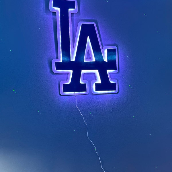LA Dodgers Light up Sign - Etsy