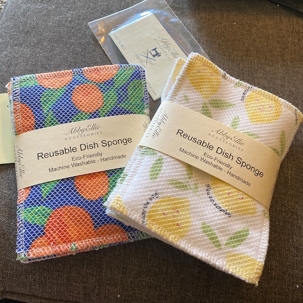Reusable Kitchen Sponge, Zero Waste Sponge, Eco-friendly Sponge, Dish ...