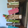 Customized Directional Sign Wooden Mile Marker Peter Pan Neverland ...