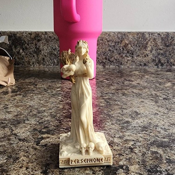 Vintage Persephone Mini Statue - Small Hand-painted Ancient Greek ...