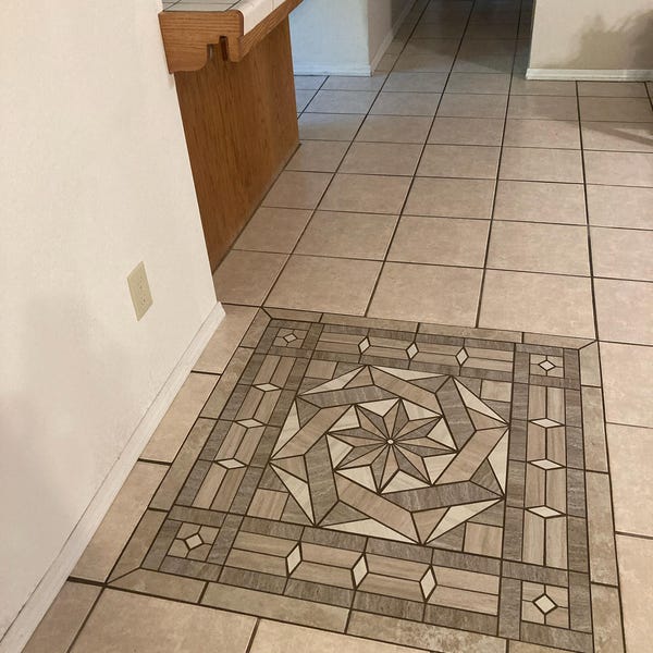 22 7/8" Circle Tile Medallion Back Splash Mural - Daltile's Affinity ...
