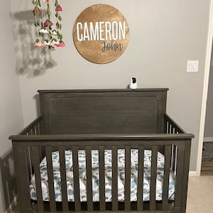 Customized Baby Name Sign, 12-36 Inch, Baby Shower, Round Plaque ...