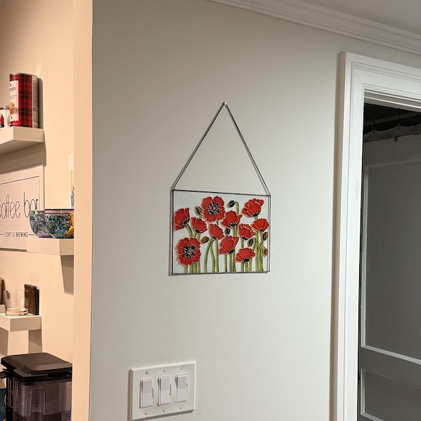 Texas Bluebonnet Suncatcher Stained Glass Window Hanging, Texas State ...