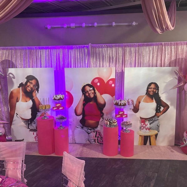 Wedding Photo Board | Birthday Backdrop | Custom Backdrop | Photo Props ...