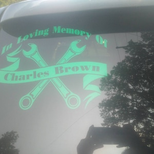 Racing Memorial Version 2 Decal - Etsy