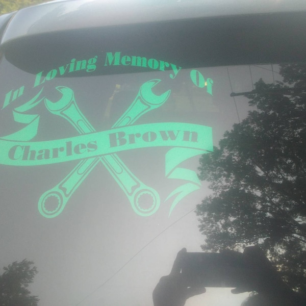 Mechanic Memorial Decal - Etsy