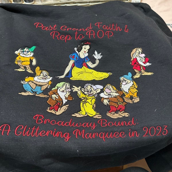 Seven Dwarfs Embroidery Designs Bundle, 4 Sizes EMB Designs, Snow White ...