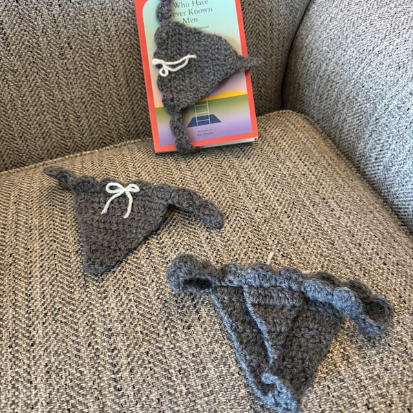 Handmade Crochet Book Thong Bookmark Custom Reader Cheap Funny Stocking ...