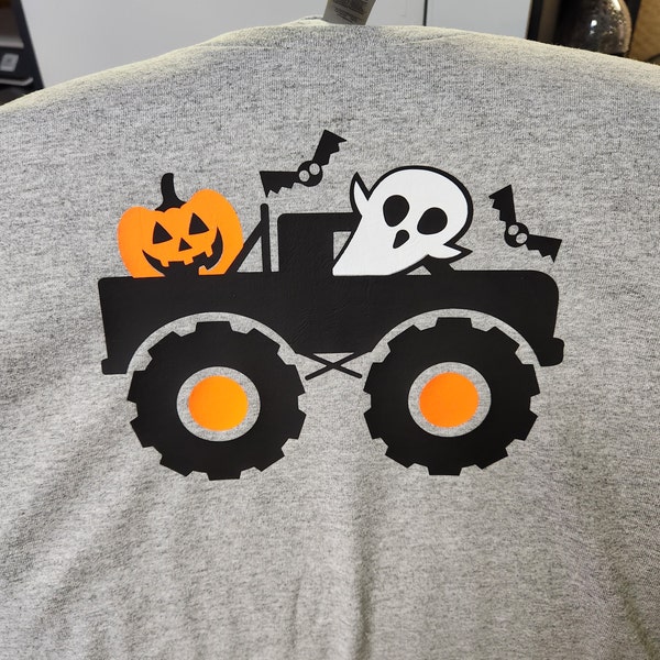 Kids Halloween SVG, Monster Truck SVG, Pumpkin SVG, Ghost Svg, Bat ...