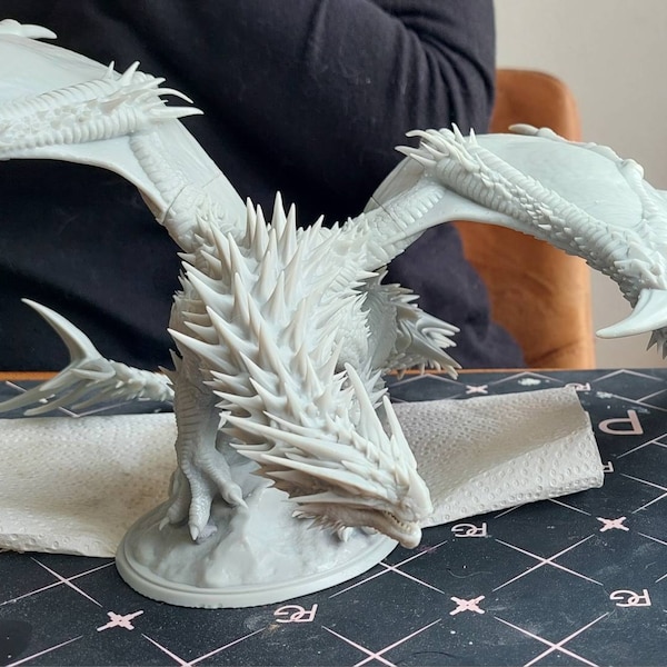 Adult Red Dragon Miniature Drake Monster Mini Dungeons and Dragons Mini ...