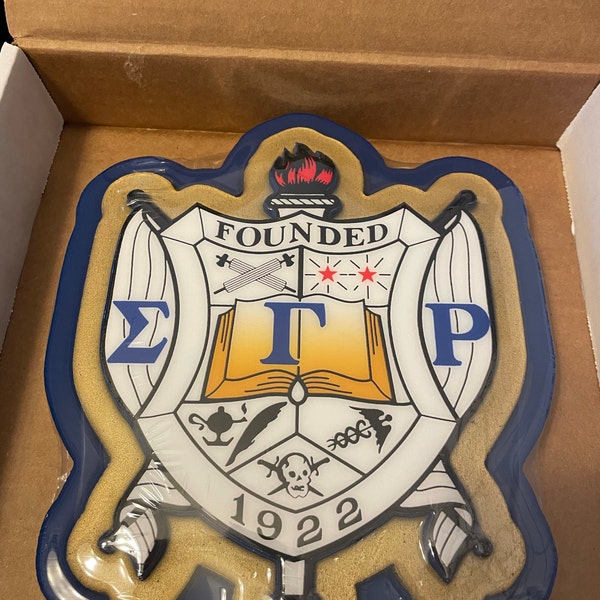 Sigma Gamma Rho- 10 Inch 3-layered Shield - Etsy