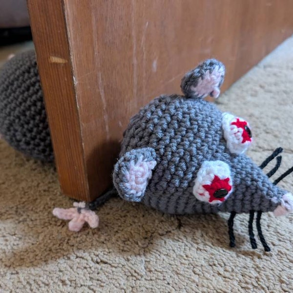 Crochet Rat Door Stop Pattern: Unique Home Decor (PDF Pattern) - Etsy