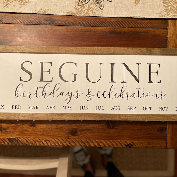 Personalized Family Birthday Board, Family Birthdays and Celebrations ...