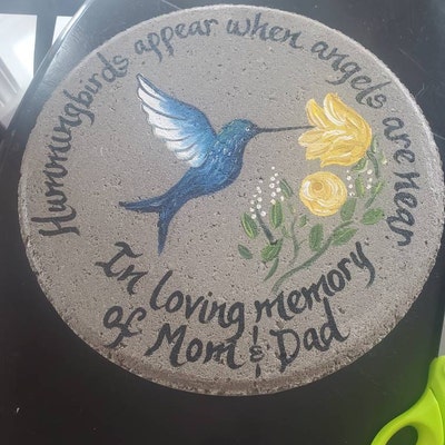 HUMMINGBIRD Memorial Stone Memorial Gift Memorial Gifts - Etsy