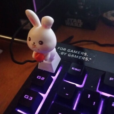 Baby Patrick Star Sitting on the Sofa Inspired Resin Artisan Keycap Key ...