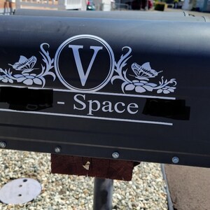Custom Monogram Mailbox Vinyl Decal Custom Monogram Mailbox Vinyl Decal ...