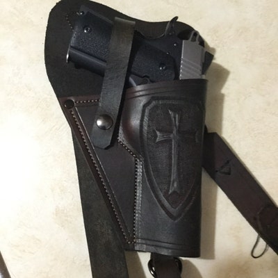 Custom Leather Shoulder Holster for 1911 Pistol. - Etsy
