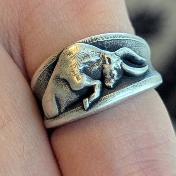 Handmade Greek Mythology Ring, Antique Greek Olympus Gods Statue Ruins ...
