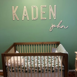 Custom Wood Name Sign for Nursery Girl Boy Over Crib Sign - Etsy