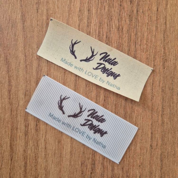 Brand Labels for Handmade Items Clothing Tags Soft Cotton Labels Custom ...
