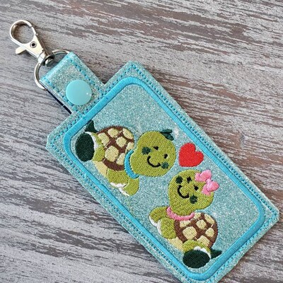Set of 4 Key Fob Snap and Eyelet Tabs TOP ONLY Machine Embroidery ...